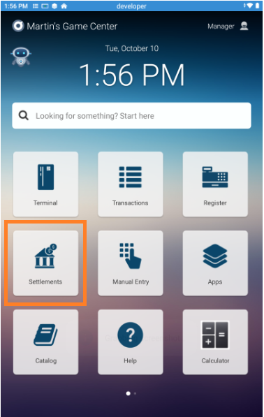 Where can my merchant find their previous batch history on the terminal ...