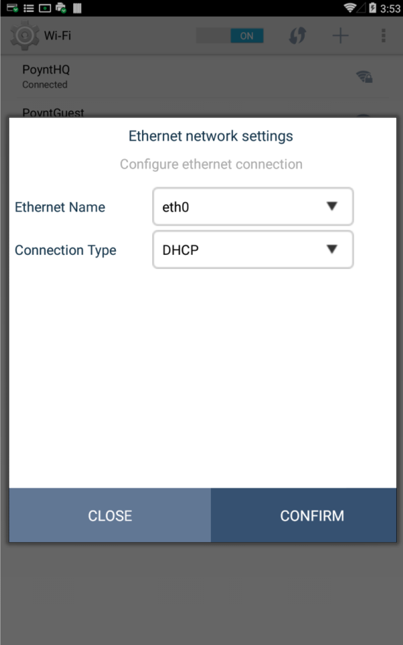 How do I connect my device via Ethernet? – Poynt Help Center