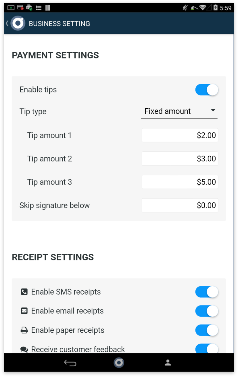 How do I Customize the Tip Amount Displayed? – Poynt Help Center